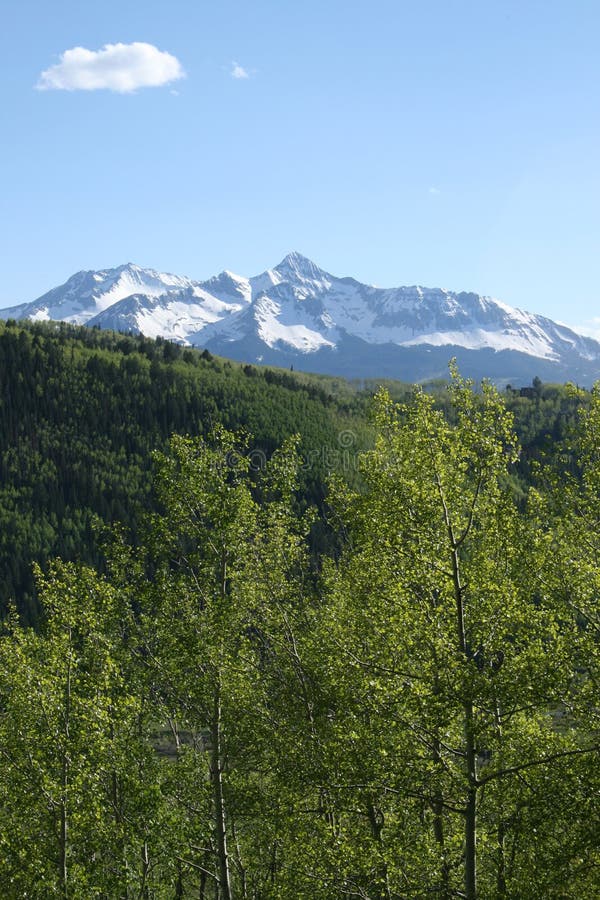 Wilson Peak Spring 2 stock photo. Image of mountain, telluride - 14502148