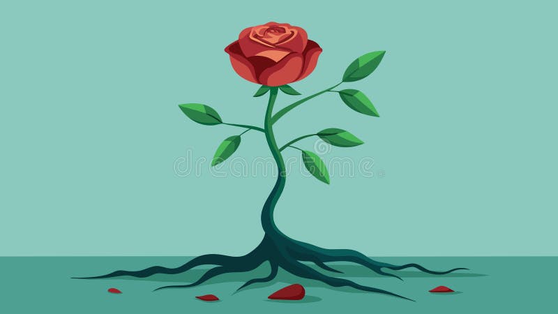 A Wilted Flower with Twisted Roots Symbolizing the Hindering Effect of ...