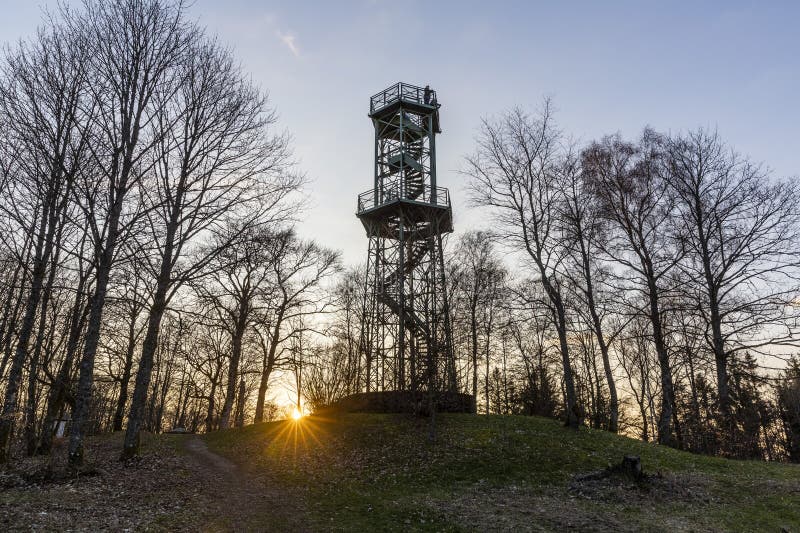 The Wilzenberg Tower, Steel-framed Observation Tower Built in 1889 on ...