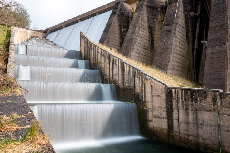 Wimbleball dam stock image. Image of exmoor, building - 243207021