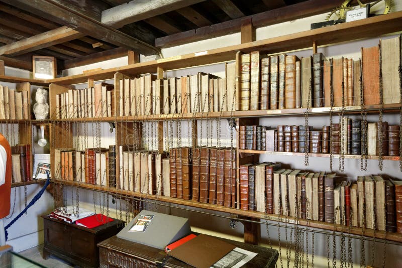 Wimborne Minster England. the Chained Library. Editorial Image - Image ...