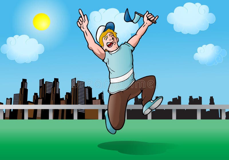 Win! stock illustration. Illustration of hand, marketing - 22603677