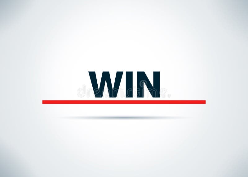 Win Abstract Flat Background Design Illustration Stock Illustration ...