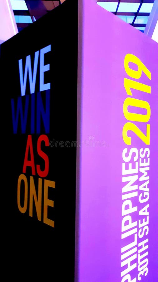We Win As One. Philippines 30th SEA GAMES 2019. Stock Photo - Image of ...