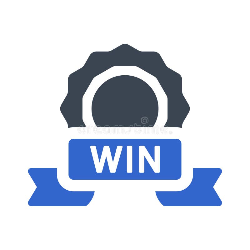 Win badge Icon stock vector. Illustration of reward - 290854969