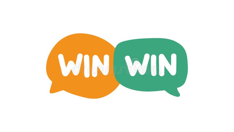Win Win. Badge, Icon, Logo Vector Design Illustration on White ...