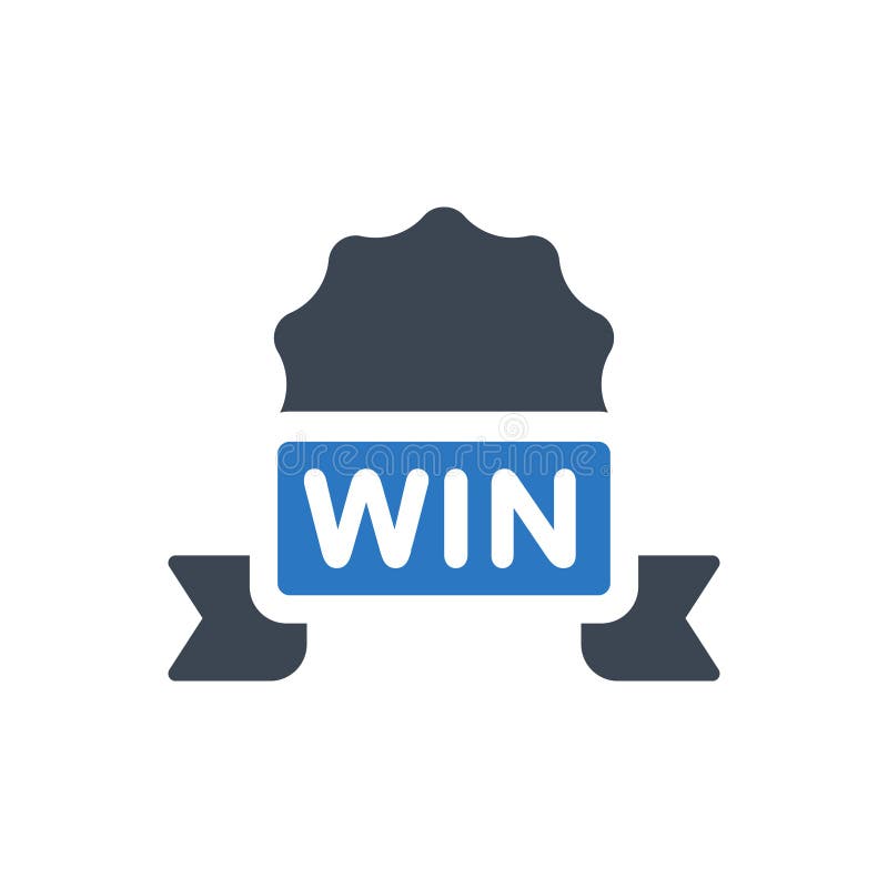 Win badge icon stock vector. Illustration of reward - 223751262
