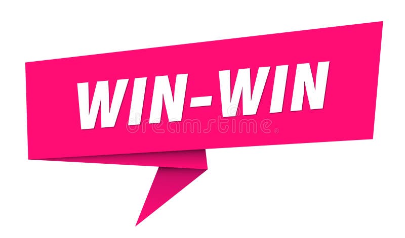 Win-win Banner. Win-win Speech Bubble, Label, Sticker, Sign Template ...