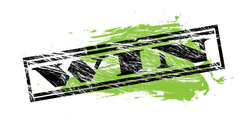 Win Black and Green Stamp on White Background Stock Illustration ...