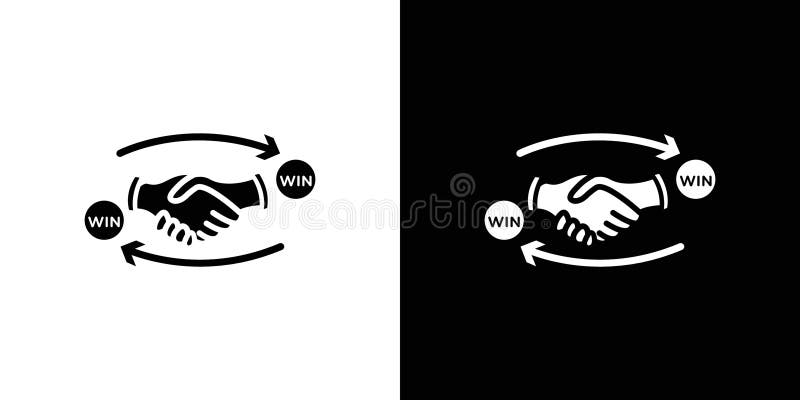 Win-win Business Deal Icon Isolated Flat Vector in Outline Stock ...