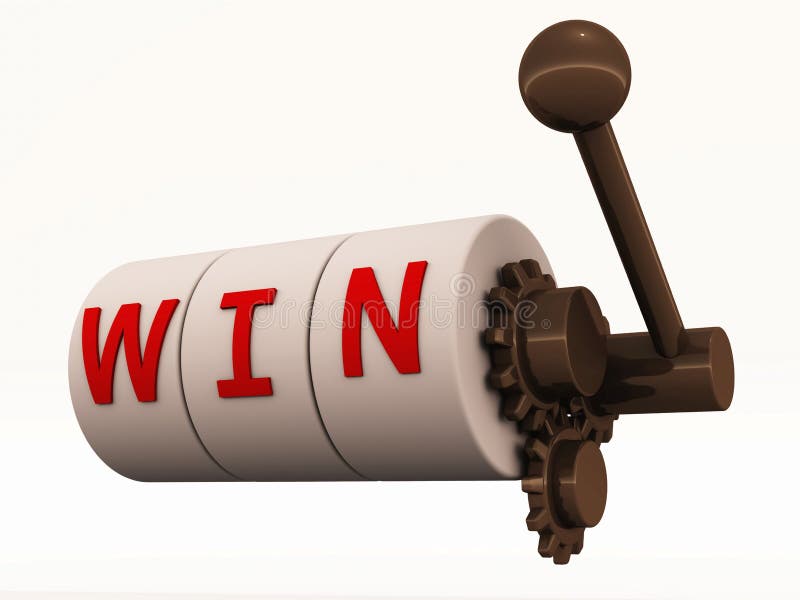 Win casino slot machine stock illustration. Illustration of luck - 24693954
