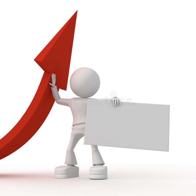 More 3D Word Increase Improve Larger Bigger Demand Stock Illustration ...