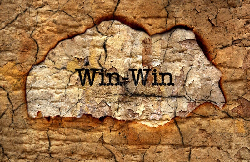 Win - Win grunge concept stock image. Image of solution - 182515761