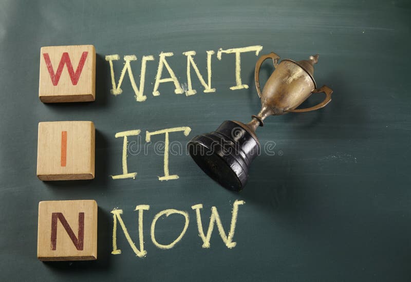 Win stock photo. Image of strategy, chalkboard, award - 63818902