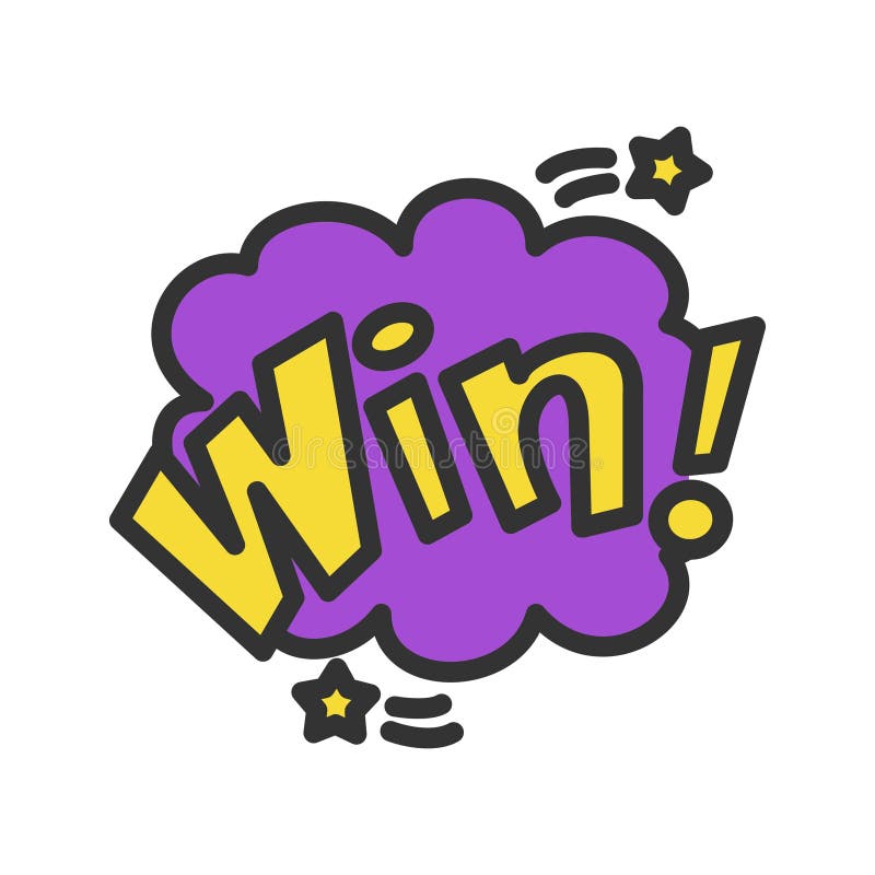 Win Icon Image. stock vector. Illustration of icon, winner - 287230619