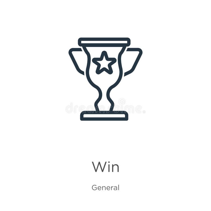 Winner Icon Vector Sign And Symbol Isolated On White Background Stock ...