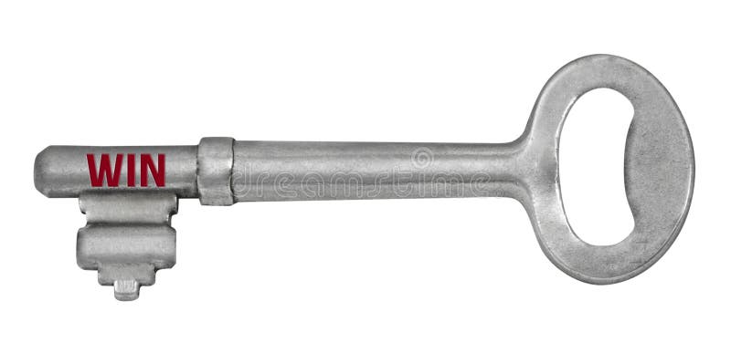 Win Key Isolated on White Background, Clipping Path Stock Image - Image ...