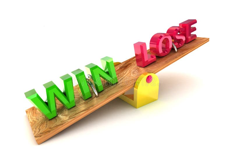 Win / Lose Concept Illustration Stock Illustration - Illustration of ...