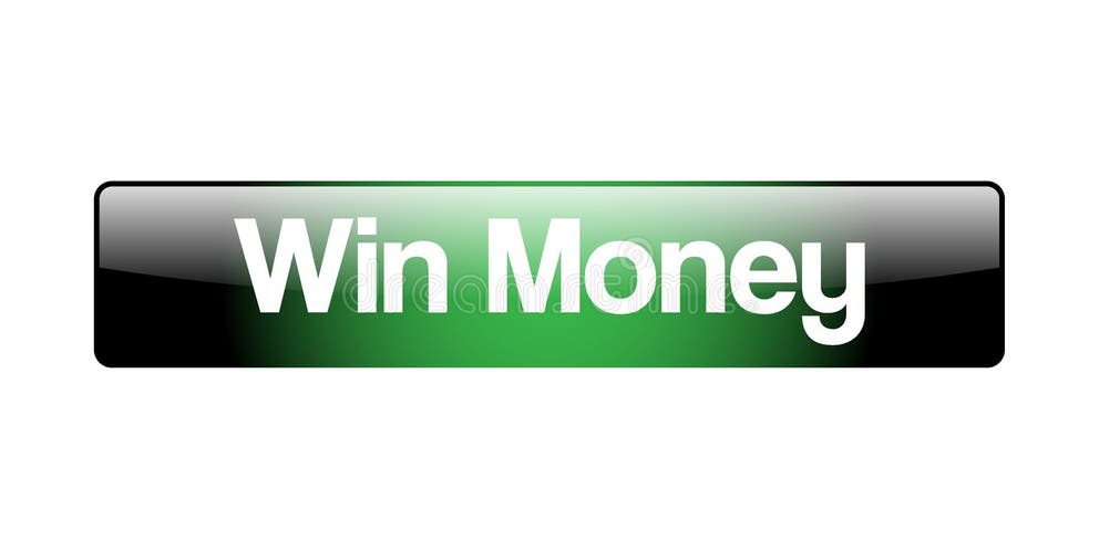 Win money button stock illustration. Illustration of clicking - 121783427