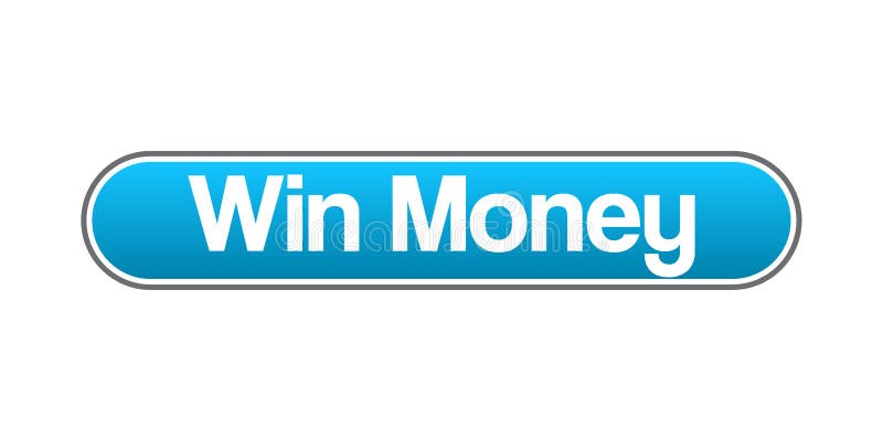 Win money button stock illustration. Illustration of abundance - 121783855