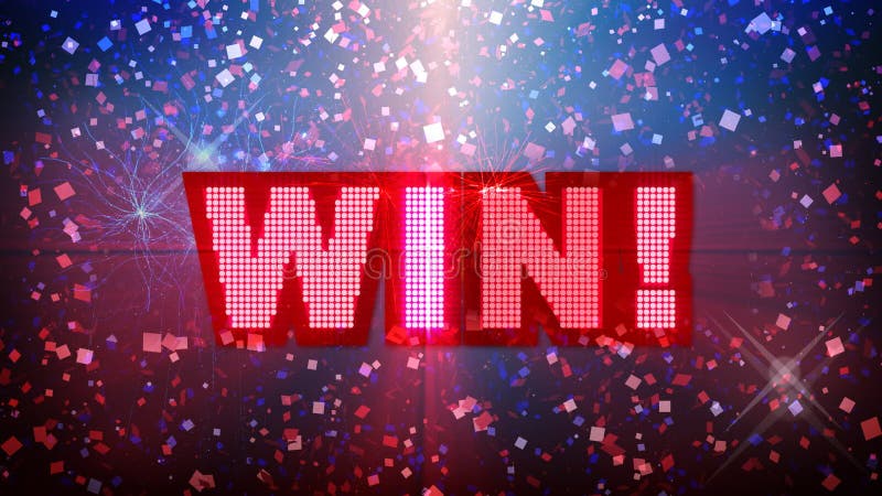 WIN! Party Animation (HD Loop) Stock Video - Video of fireworks ...