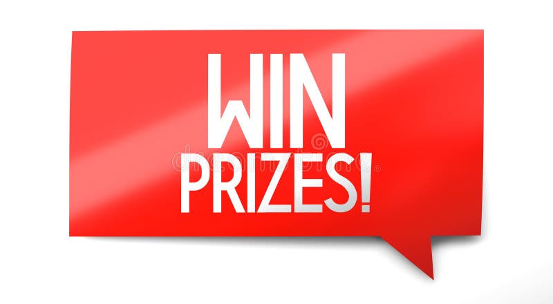 Win Prizes Speach Bubble Stock Illustrations – 1 Win Prizes Speach ...