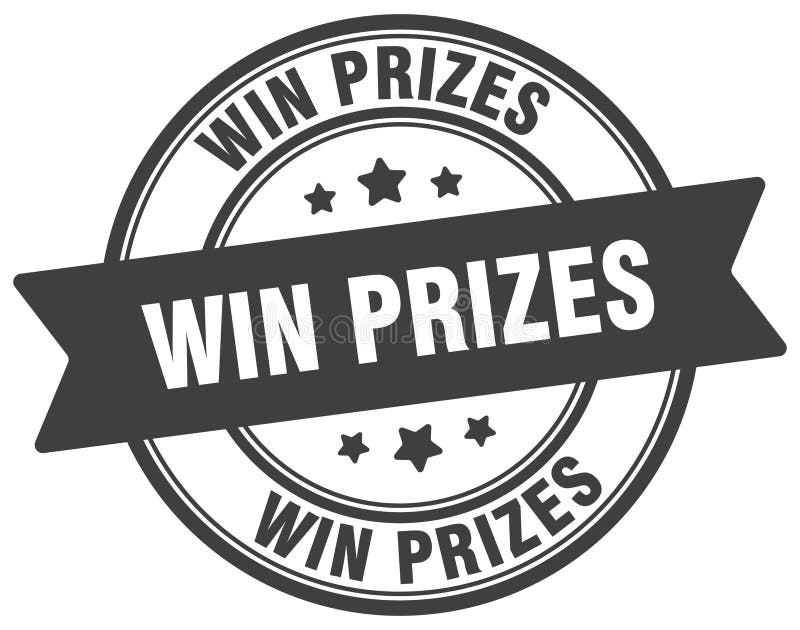 Win prizes label stock vector. Illustration of round - 160025873