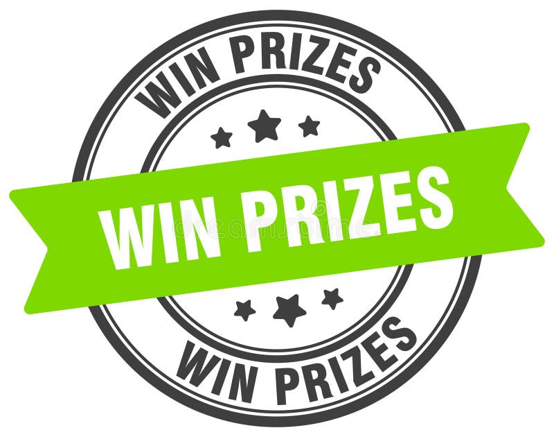 Win Prizes Stamp. Win Prizes Label on Transparent Background. Round ...