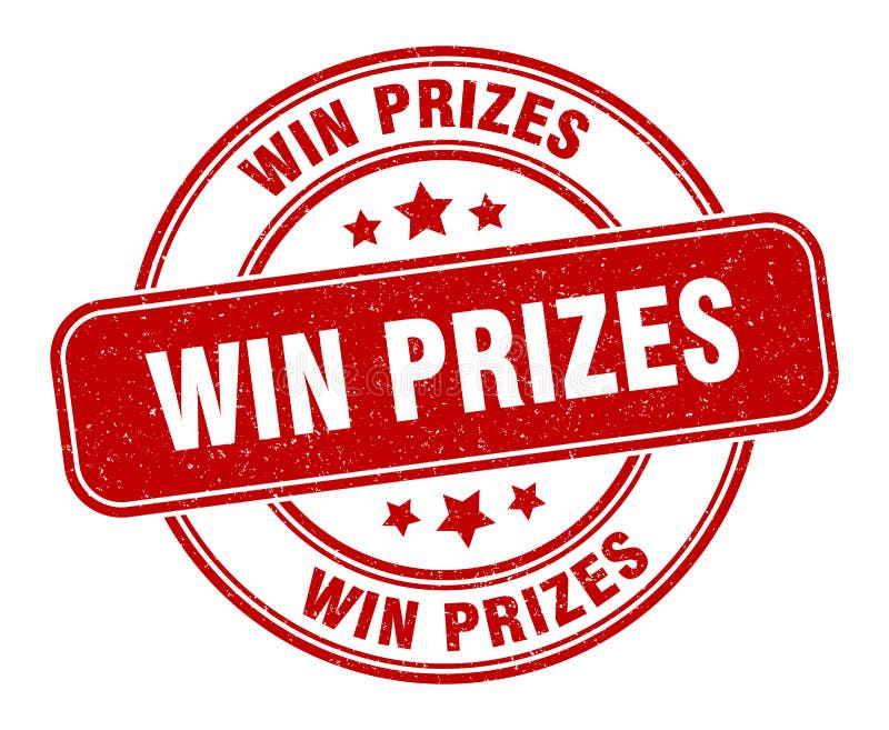 Win prizes stamp stock vector. Illustration of rubber - 122122129