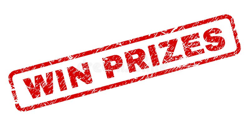 Scratched WIN PRIZES Rounded Rectangle Stamp Stock Vector ...