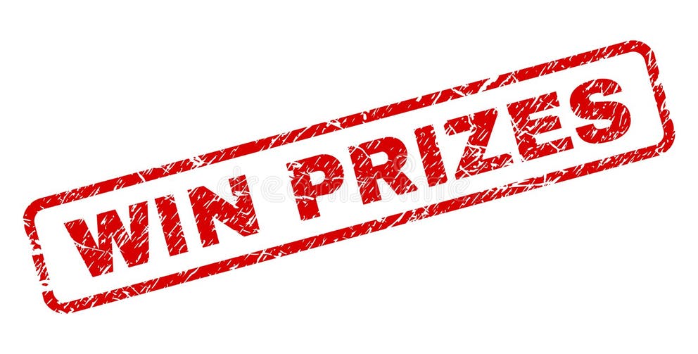 Scratched WIN PRIZES Rounded Rectangle Stamp Stock Vector ...