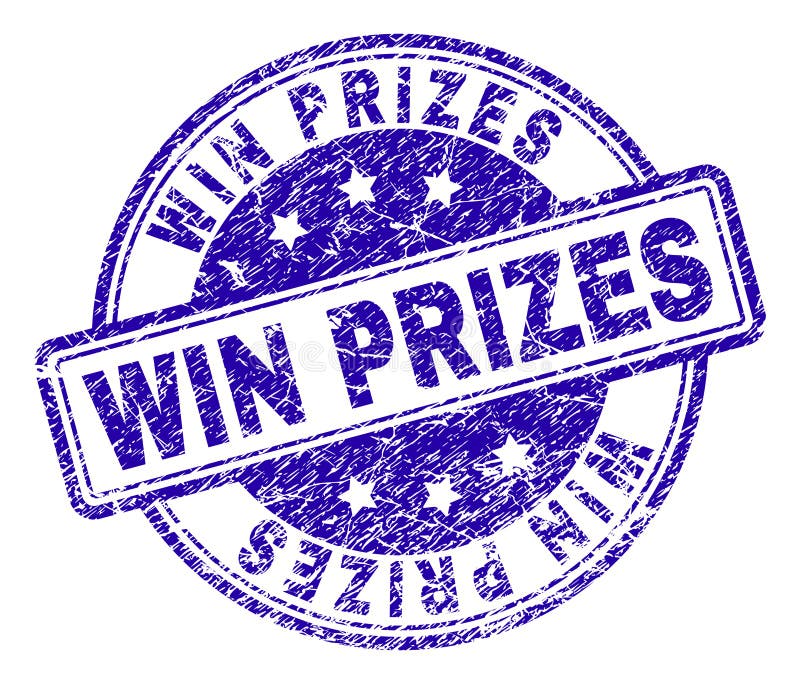 Grunge Textured WIN PRIZES Stamp Seal Stock Vector - Illustration of ...