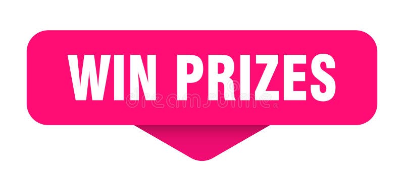 Win Prizes Sticker. Win Prizes Sign on Transparent Background Stock ...