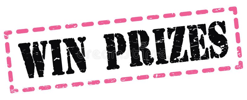 WIN PRIZES Text Written on Pink-black Stamp Sign Stock Illustration ...