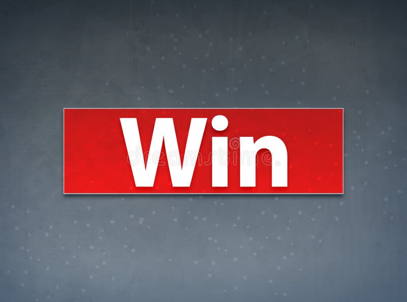 Win Red Banner Abstract Background Stock Illustration - Illustration of ...