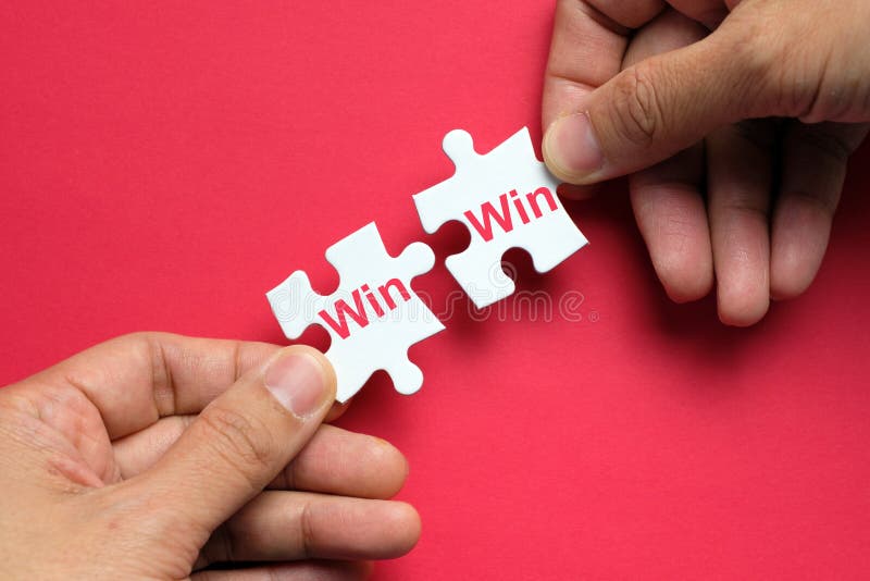 Win Win Situation on White Puzzle Stock Image - Image of organization ...