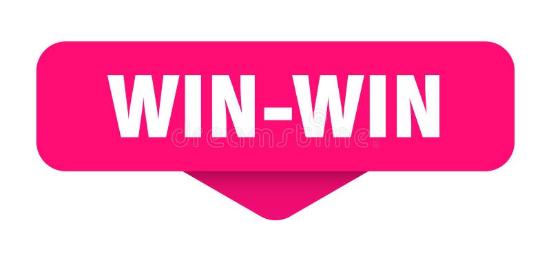 Win-win Sticker. Win-win Sign on Transparent Background Stock Vector ...