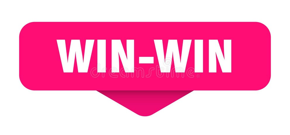 Win-win Sticker. Win-win Sign on Transparent Background Stock Vector ...