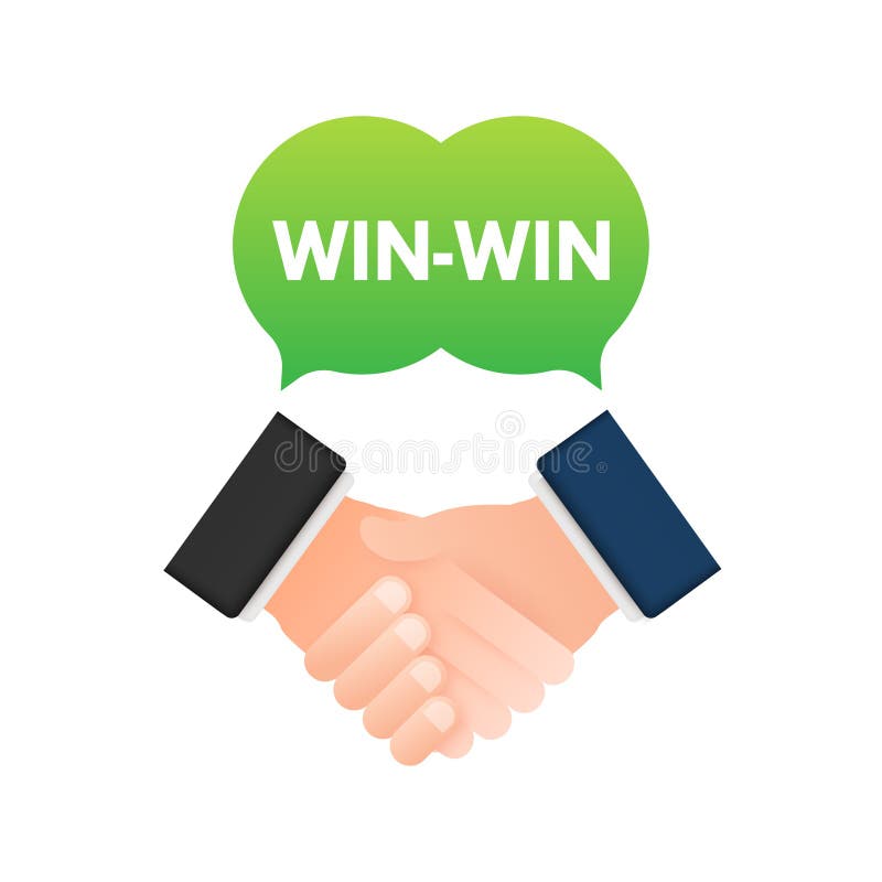 Win-win Strategy. Partnership, Deal. Vector Stock Illustration. Stock ...