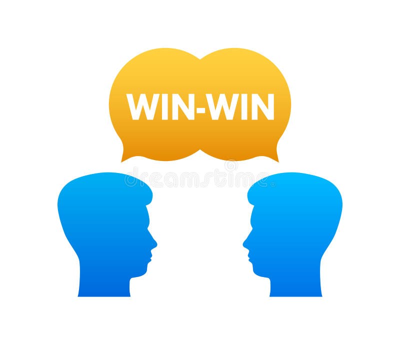 Win-win Strategy. Partnership, Deal. Vector Stock Illustration. Stock ...