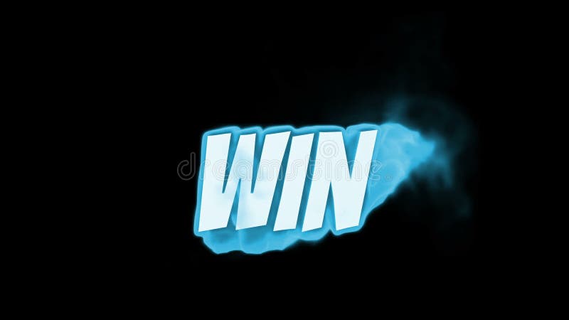 Win. Text on Fire. Word in Fire. High Turbulence. Text in Flames. Fire ...