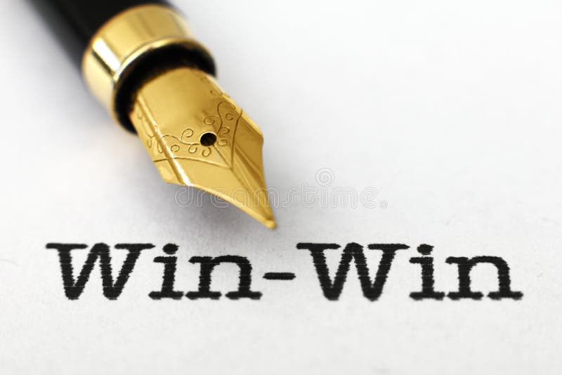 Win Win Text and Fountain Pen Stock Photo - Image of vintage, headline ...