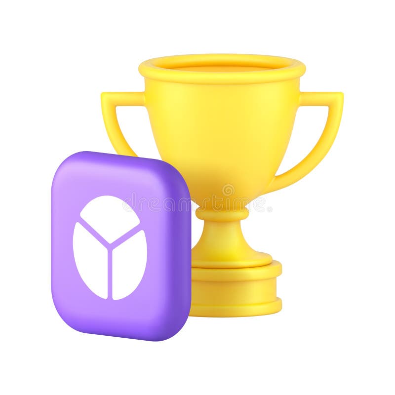 Win Victory Cup Success Management Analyzing Control 3d Icon Realistic ...