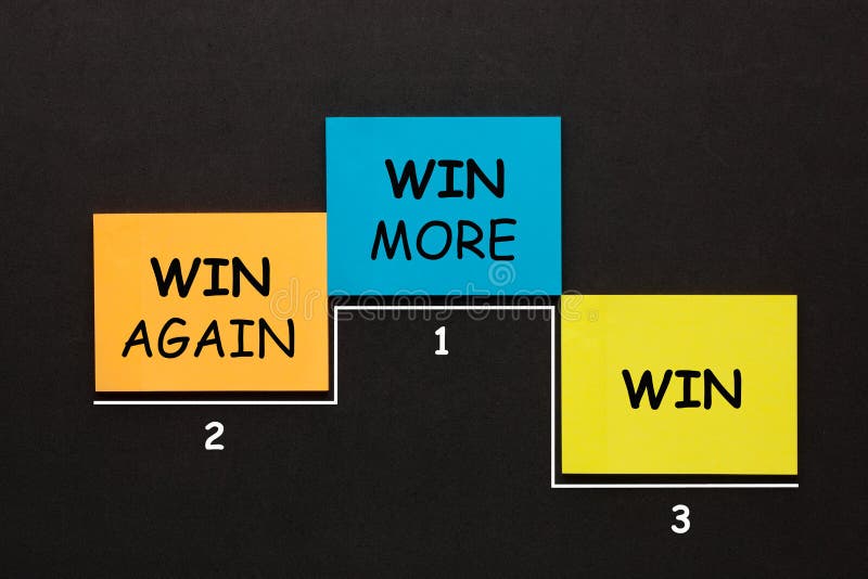 Win Again More Concept stock image. Image of positive - 120508831