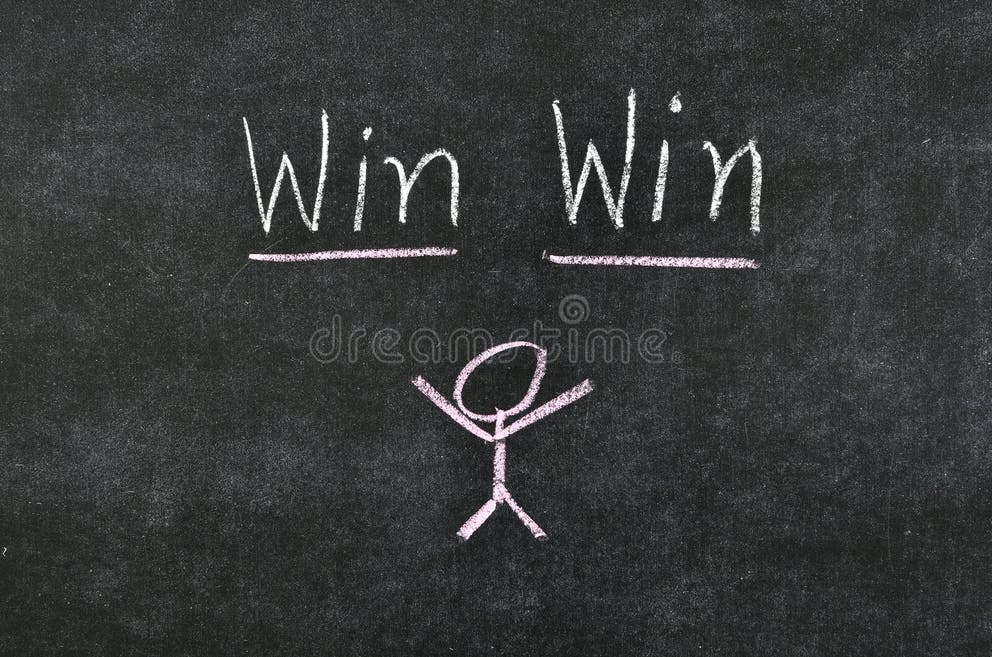 Win win concept stock image. Image of manager, text, presentation ...