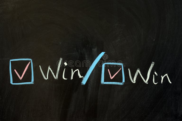 Win win concept stock photo. Image of check, square, writing - 35800290