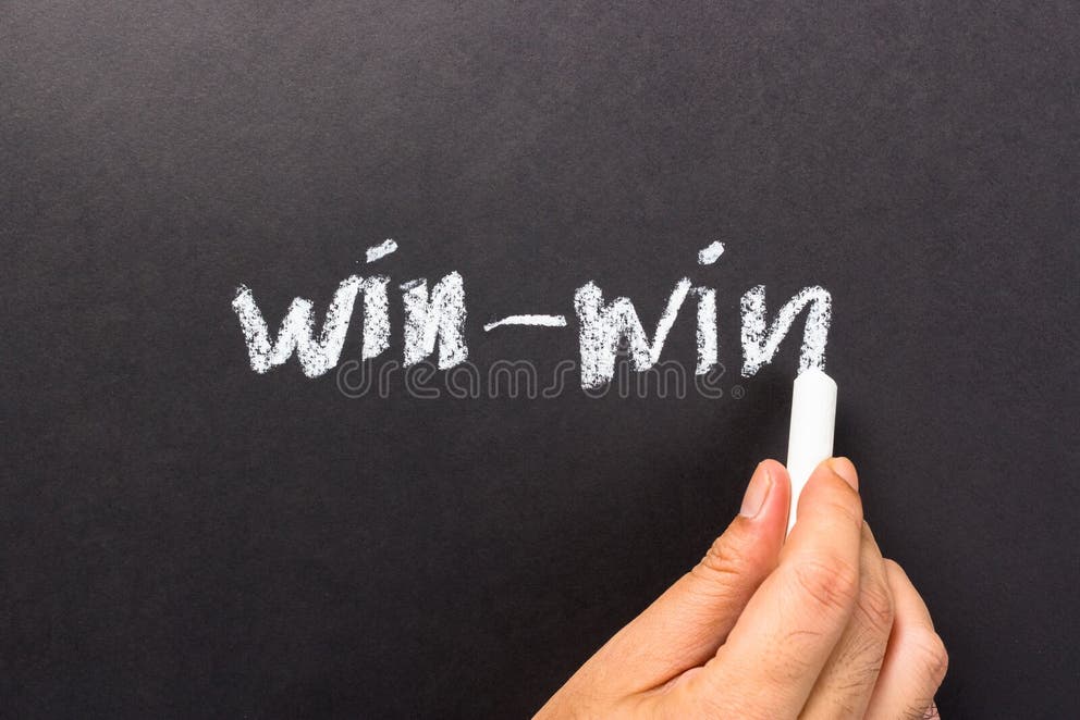 Win-win stock photo. Image of exchange, chalk, deal, situation - 45393770