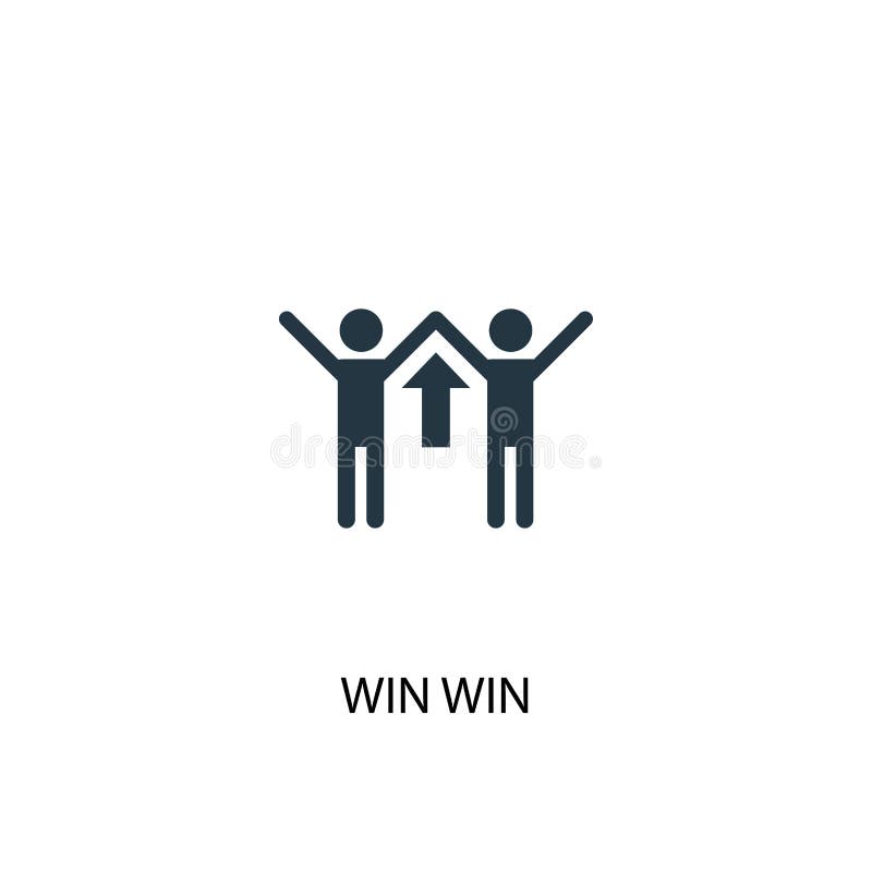 Win Win Icon. Simple Element Stock Vector - Illustration of group ...