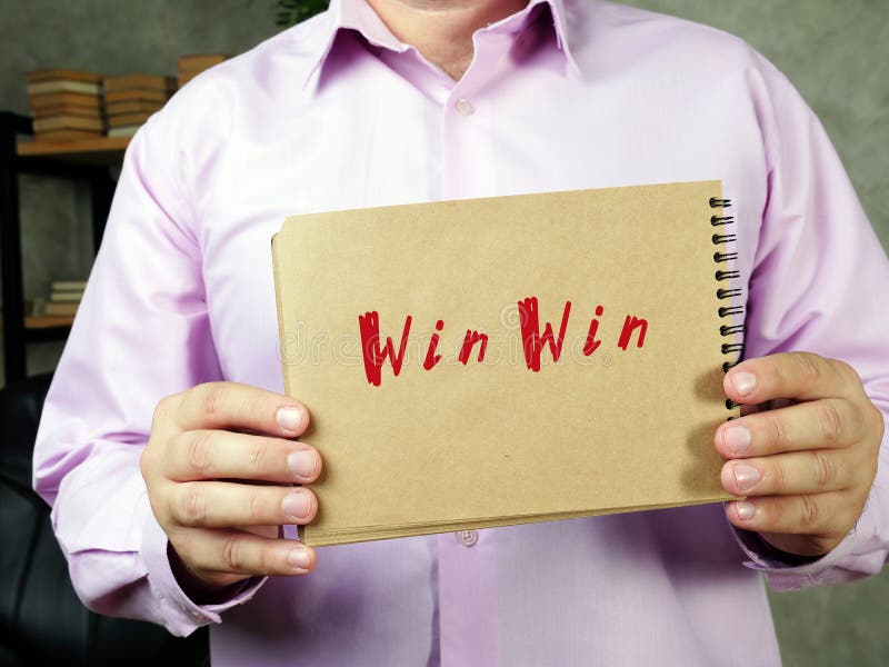 Win Win sign on the sheet stock image. Image of provide - 202742059