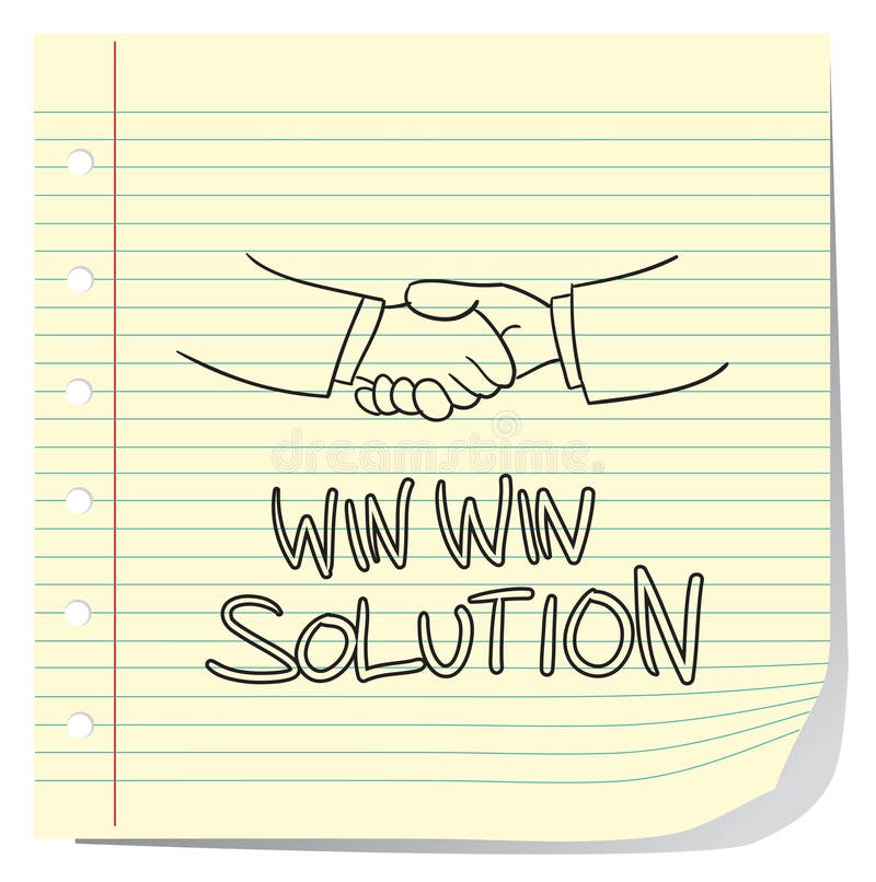 Win Win Solution stock vector. Illustration of situation - 43239428
